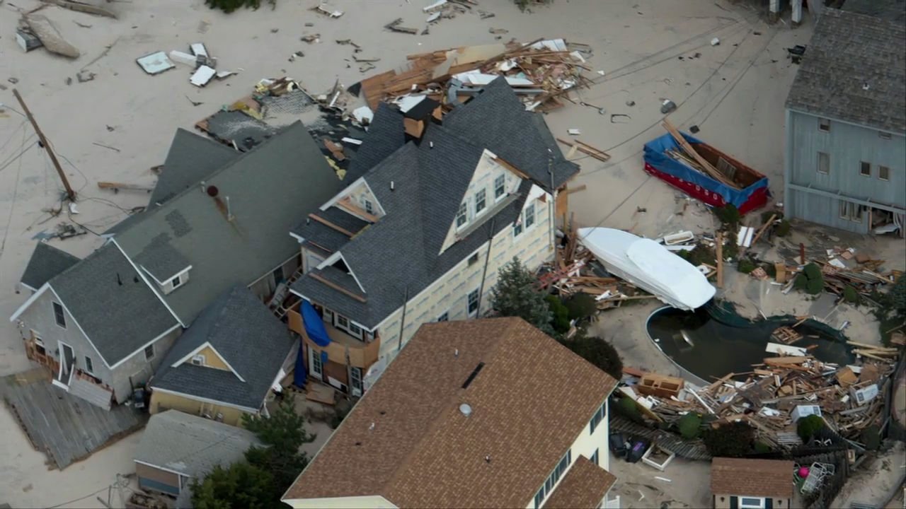 Helicopter Assessment of Sandy Debris