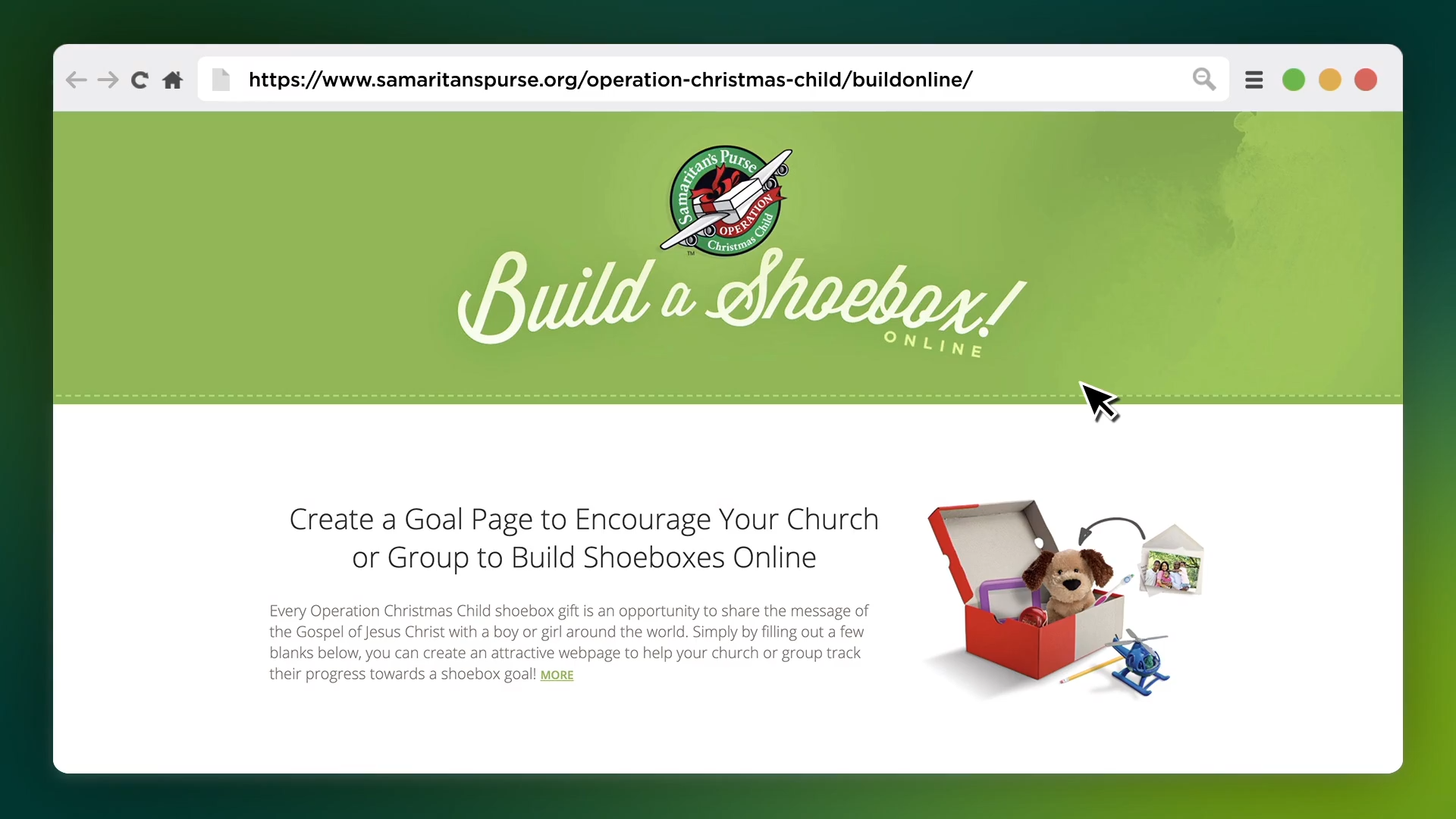 Build a Shoebox Online and Reach the Ends of the Earth