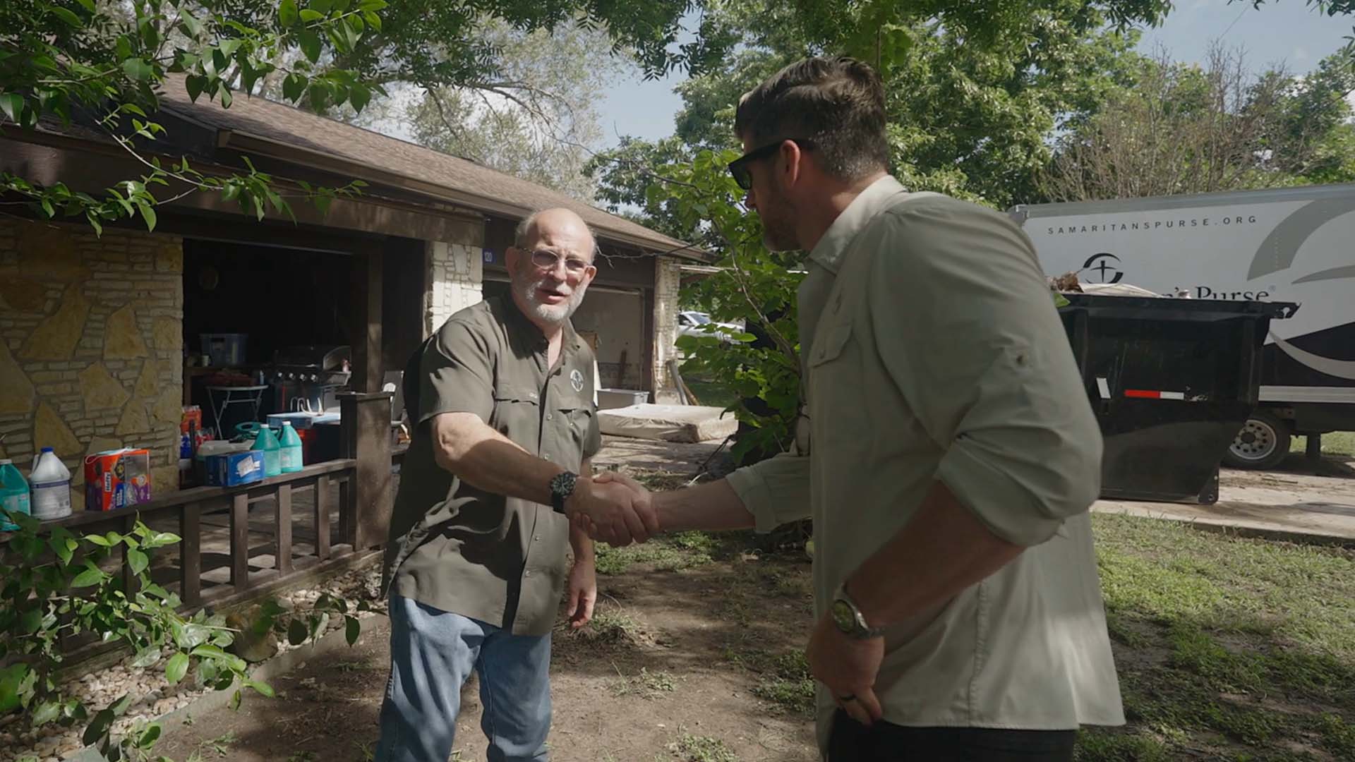 Edward Graham Visits Texas Flood Survivors